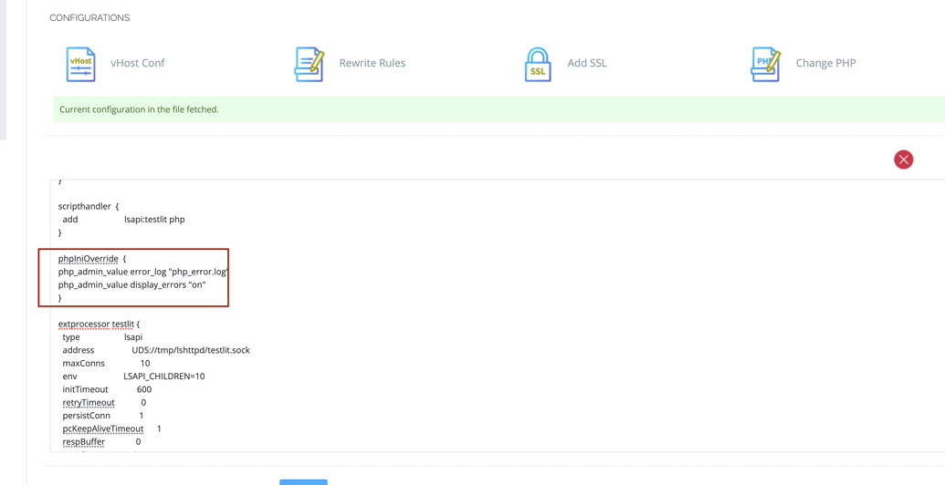 How To Enable PHP Error Log Blog Posts CyberPanel Community
