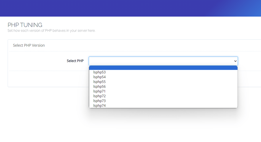 PHP 8.x missing in cyberpanel PHP Tuning - Web Interface - CyberPanel Community