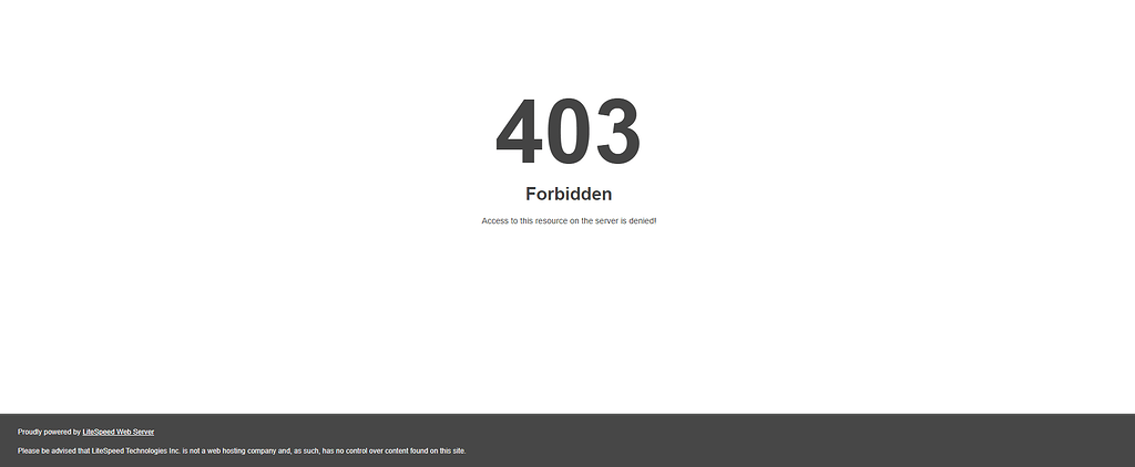 403 problem Forbidden Access to this resource on the server is denied ... 403 problem Forbidden Access to this resource on the server is denied ...