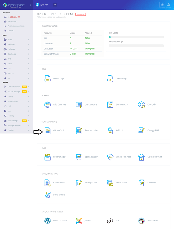Setup Express.js Application on CyberPanel/OpenLiteSpeed - Blog Posts ...