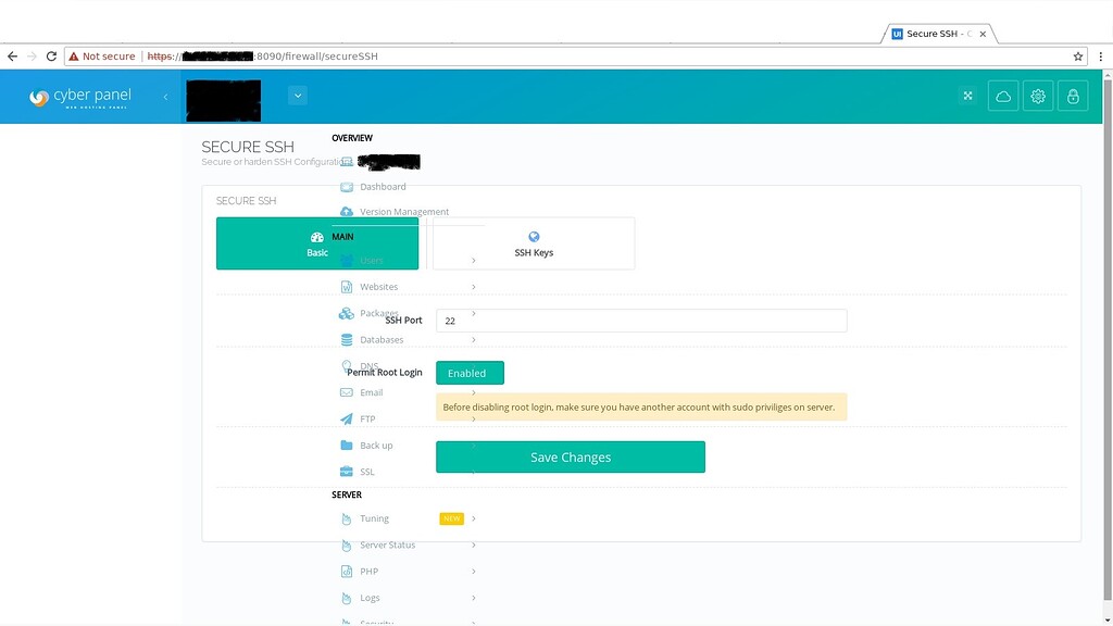 CSS problem with page sidebar - Bug Report - CyberPanel Community