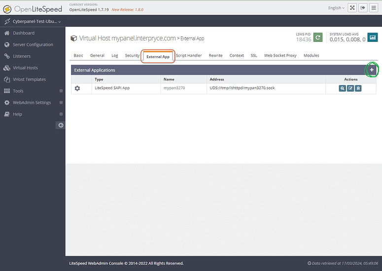 [TUTORIAL] Accessing CyberPanel without port :8090 - Direct access via hostname or any other ...