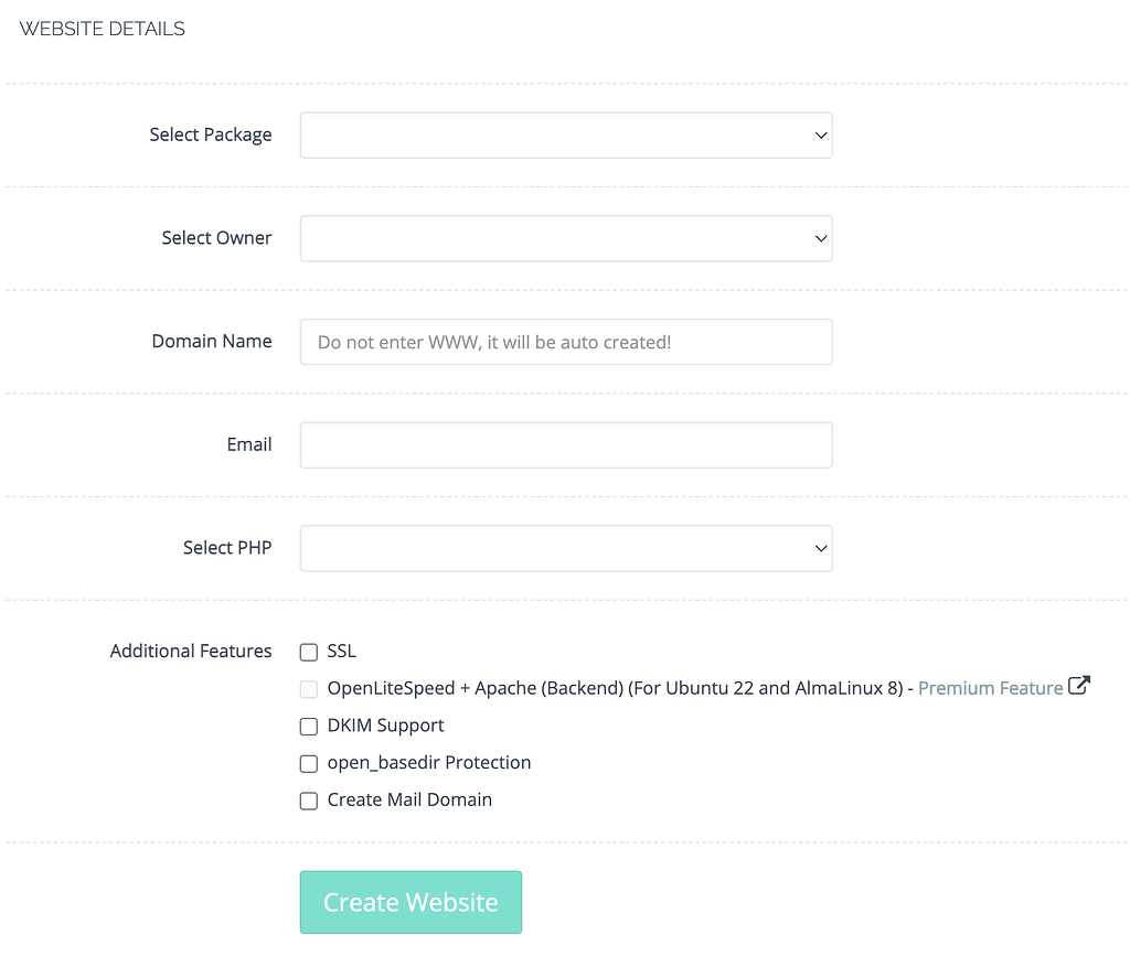 Temp Domain Feature Missing Support And Discussion Cyberpanel Community 