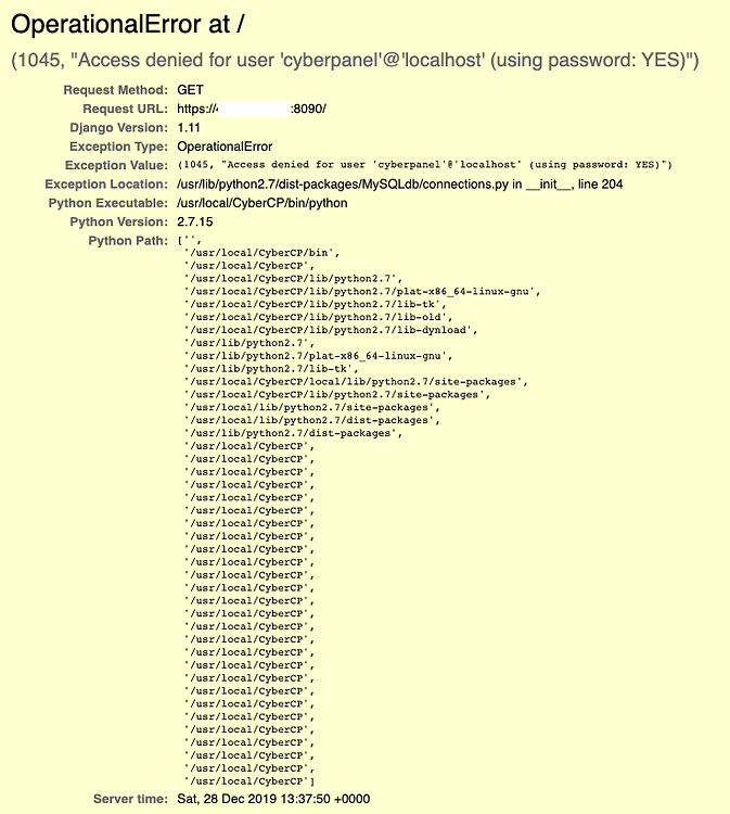 CyberPanel Server Error (500) - Help - General Discussion - CyberPanel ...