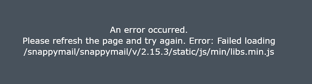 Snappymail Error on Reverse Proxy - General Discussion - CyberPanel Community