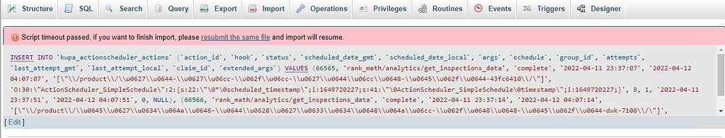Restore dump with cli - cuse $cfg['ExecTimeLimit'] = 0; not working in ...