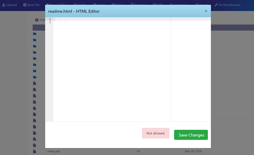 Editing Error In File Manager Bug Report Cyberpanel Community 