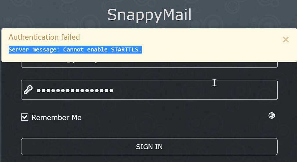 Server cannot enable StartTLS - Support and Discussion - CyberPanel Community