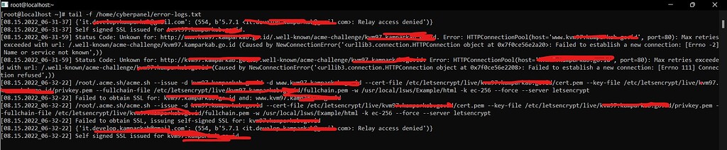 After install cyberpanel 2.3 SSL not working - Web Server - CyberPanel Community